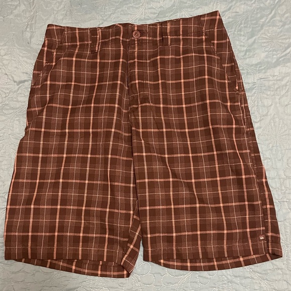Quiksilver | Shorts | Quicksilver Vintage Shorts Plaid Shorts Wmonogram ...